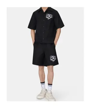 Amiri Elasticated Waist Shorts With Logo Detail