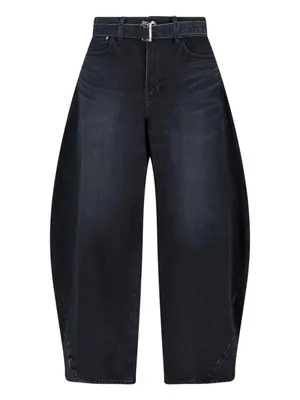 Sacai Wide Leg Jeans - Black