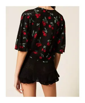 TWINSET Knitted Ruffled Shorts - No