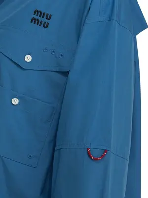 Miu Miu Cropped Patch-pocket Shirt
