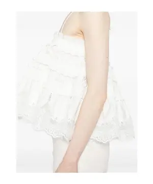 Zimmermann Alchemy Shirred Lace Bandeau Top