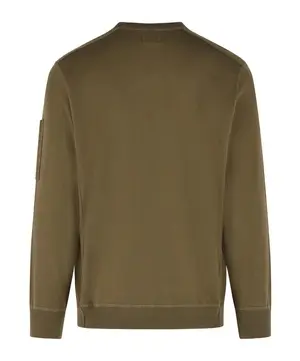 C.P. COMPANY Knitted Jumper With Lens Detail - Green