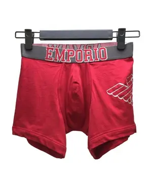 Emporio Armani Logo Waist Panties - Red