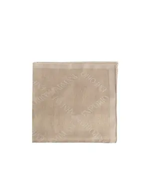 Emporio Armani Logo Printed Scarf - Beige