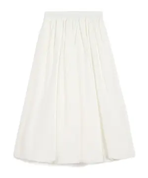 Max Mara Weekend Max Mara Midi Skirt With Puffy Hem Ivory