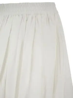 Max Mara Midi Skirt With Puffy Hem - Ivory