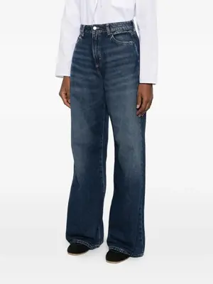 ICON DENIM LOS ANGELES Debby High-rise Wide-leg Jeans