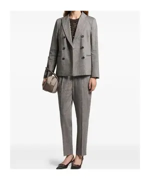 Peserico Double-breasted Blazer With Notched Lapels