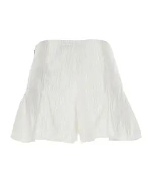 ROTATE BY BIRGER CHRISTENSEN Striped Flared Shorts