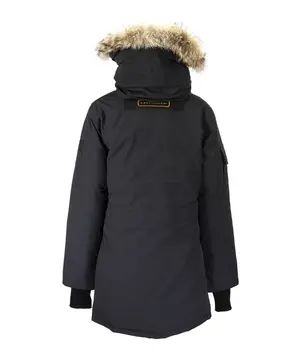 Canada Goose Expedition Parka Down Jacket With Fur Collar - Dark Blue