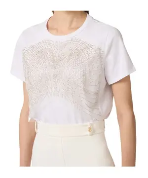 Elisabetta Franchi Embellished Crewneck T-shirt