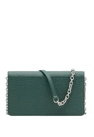 MAISON MARGIELA Chain Strap Leather Wallet - Green