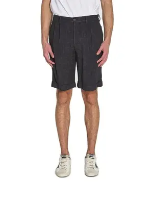 Barena Venezia Mid-rise Bermuda Shorts With Wide Leg