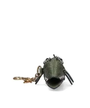 ANYA HINDMARCH Embossed Metallic Keychain