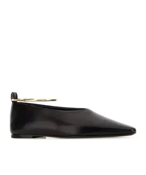 JIL SANDER Ring Ballet Flats - Black