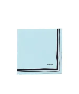 TOM FORD Frame Pocket Square Scarf - Blue
