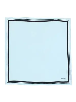 TOM FORD Frame Pocket Square Scarf - Blue
