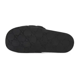 Gucci Padded Gg Sandals - Black