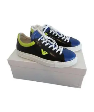 Emporio Armani Contrast Stitching Sneakers For Men