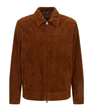 Brioni Suede Zip-front Jacket