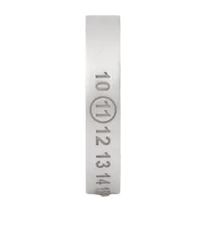 MAISON MARGIELA Engraved Numerical Logo Ring - Silver