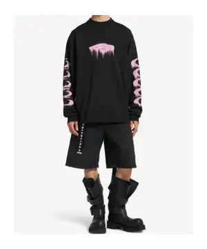 Balenciaga Wet Brush Medium-fit Long-sleeved T-shirt