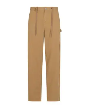 Moncler Gabardine Cargo Trousers - Camel