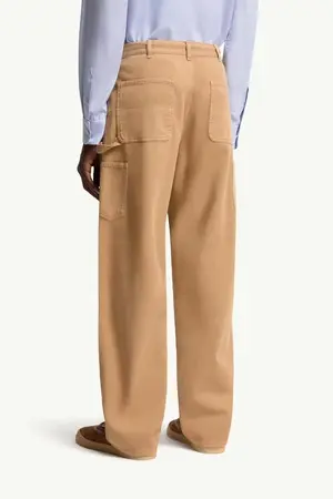 Moncler Gabardine Cargo Trousers - Camel