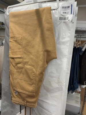 Moncler Gabardine Cargo Trousers - Camel