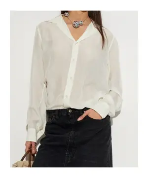 MAISON MARGIELA Long-sleeved Shirt With Asymmetrical Hem