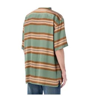 Dries Van Noten Cassidye Stripe Short-sleeve Shirt - Multicolor