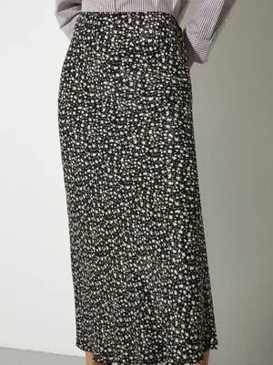 MAXCO. Max&co. Floral Jacquard Midi Skirt
