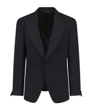 TOM FORD Single Breasted Blazer - Black