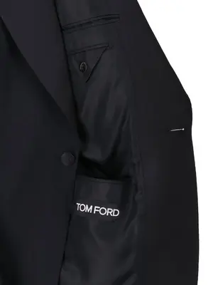 TOM FORD Single Breasted Blazer - Black