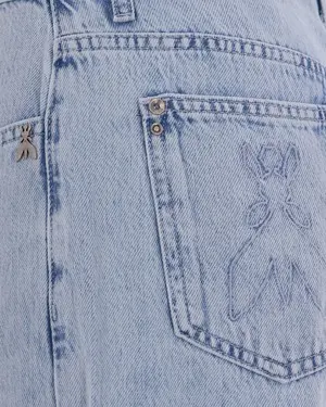 Patrizia Pepe Wide-leg Jeans With Belt Loops And Side Pockets