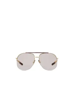 Gucci Gucci Aviator Frame Sunglasses White