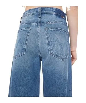 MOTHER The Ditcher Roller Zip Sneak Wide-leg Jeans