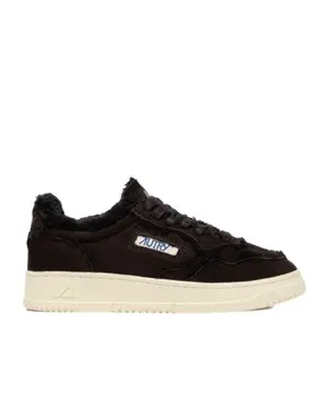 AUTRY Medalist Shearling Low-top Sneakers - Brown
