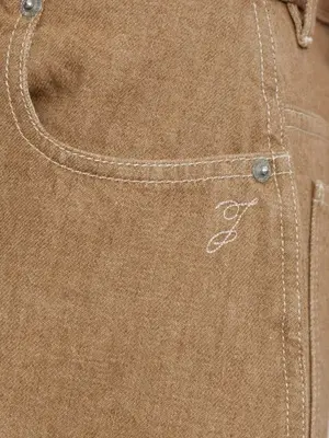 Jacquemus Ovalo De-nîmes Relaxed Fit Jeans - Light Brown