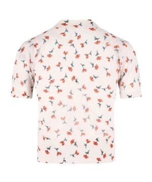 JIL SANDER Floral Print Polo T-shirt - Pink