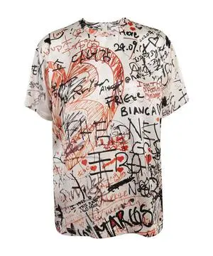 Burberry Graffiti Print T-shirt