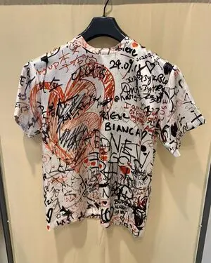 Burberry Graffiti Print T-shirt