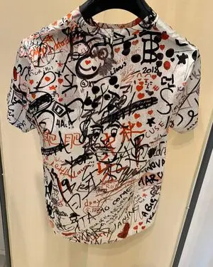 Burberry Graffiti Print T-shirt