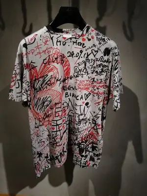 Burberry Graffiti Print T-shirt