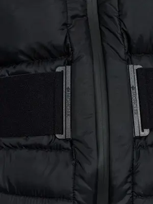 Moncler Magnolia Belted Hooded Down Jacket - Black