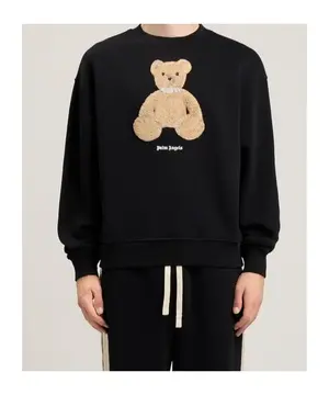 Palm Angels Bear Patch Sweatshirt - Black