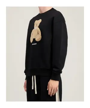 Palm Angels Bear Patch Sweatshirt - Black