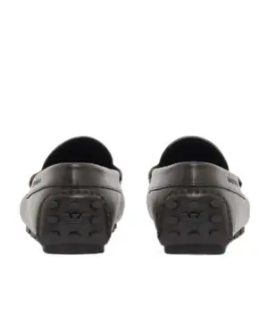 Emporio Armani Logo Plaque Slip-on Loafers