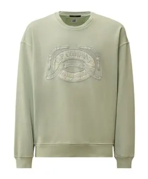 C.P. COMPANY Logo Embroidered Crewneck Sweatshirt