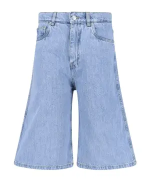 Coperni Denim Bermuda Shorts With Belt Detailing